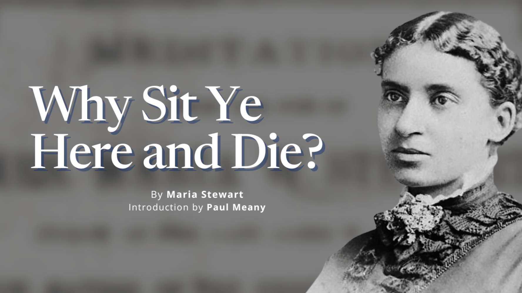 Why Sit Ye Here and Die? | Libertarianism.org