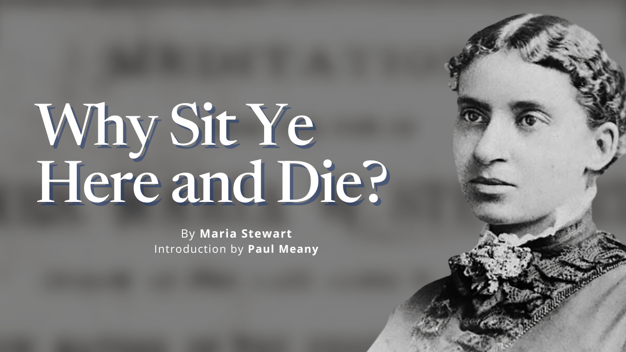 Why Sit Ye Here and Die? | Libertarianism.org