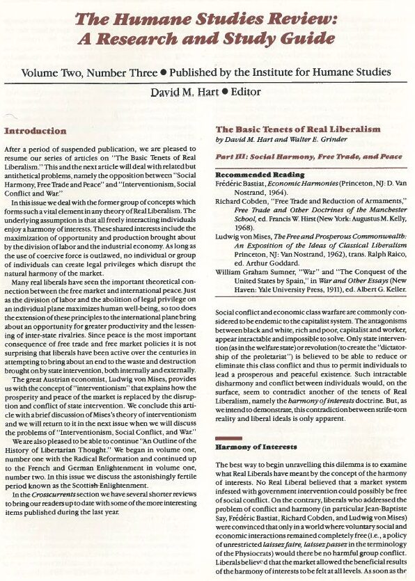 The Humane Studies Review: A Research and Study Guide | Libertarianism.org