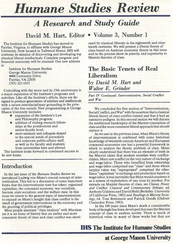 The Humane Studies Review: A Research and Study Guide | Libertarianism.org