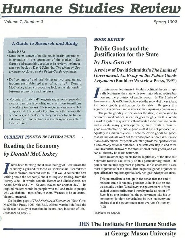 The Humane Studies Review: A Research and Study Guide | Libertarianism.org